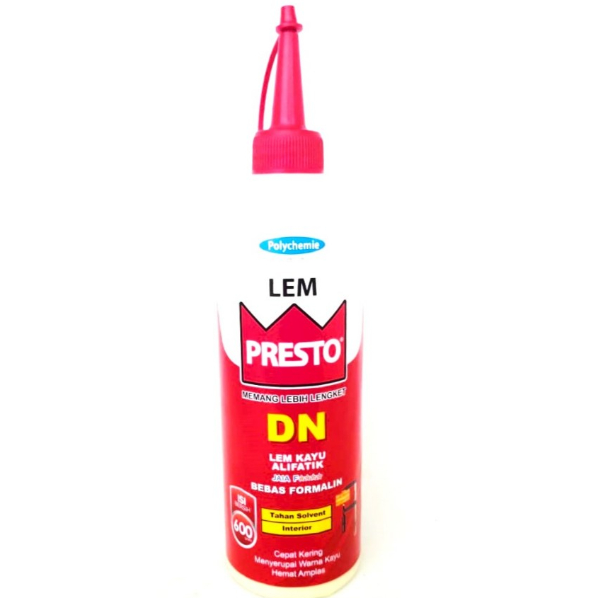 Jual Lem Kayu Presto DN 600 Gram Lem Kayu Alifatik Lengket Cepat Kering ...