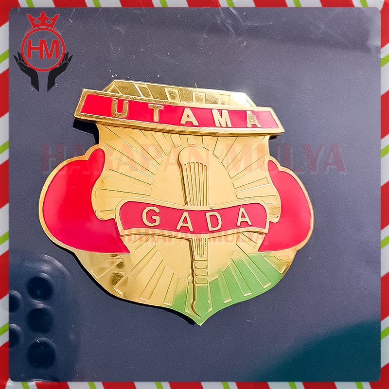 Jual Emblem Ukuran Besar Gada Utama - Pin Satpam Full Logam Jarum dan ...