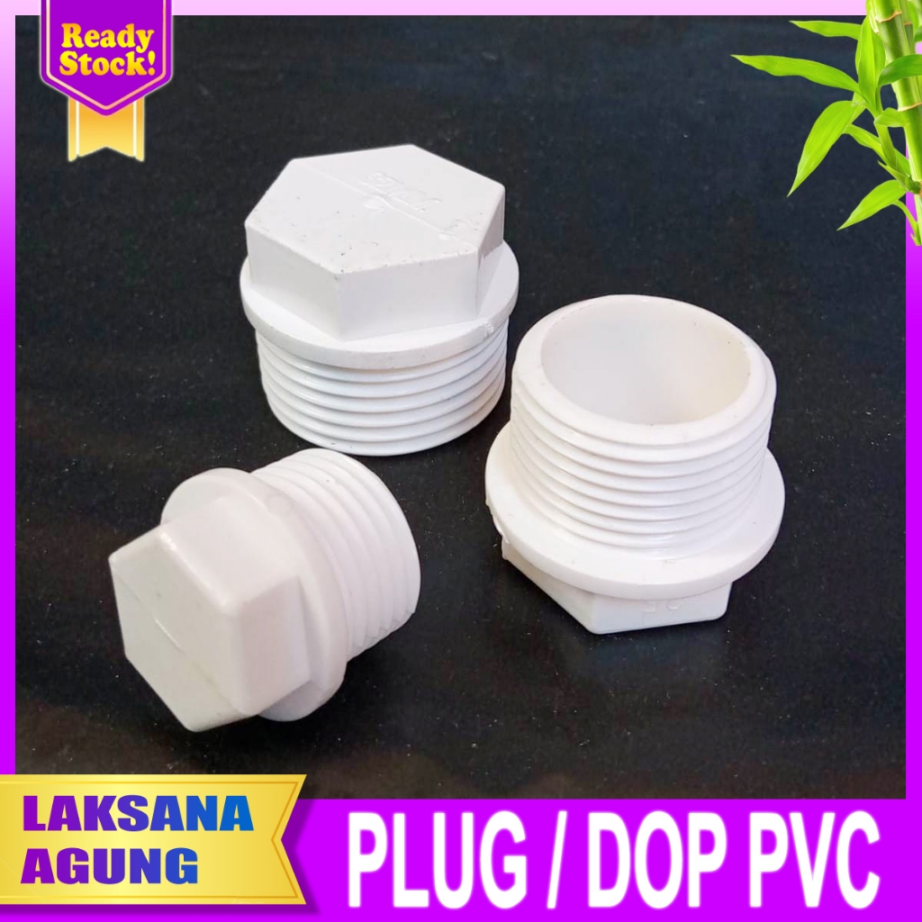 Jual Plug Pvc 1" inch Dop Drat Luar pvc 1" Tutup Pvc 1 Dop pipa ...