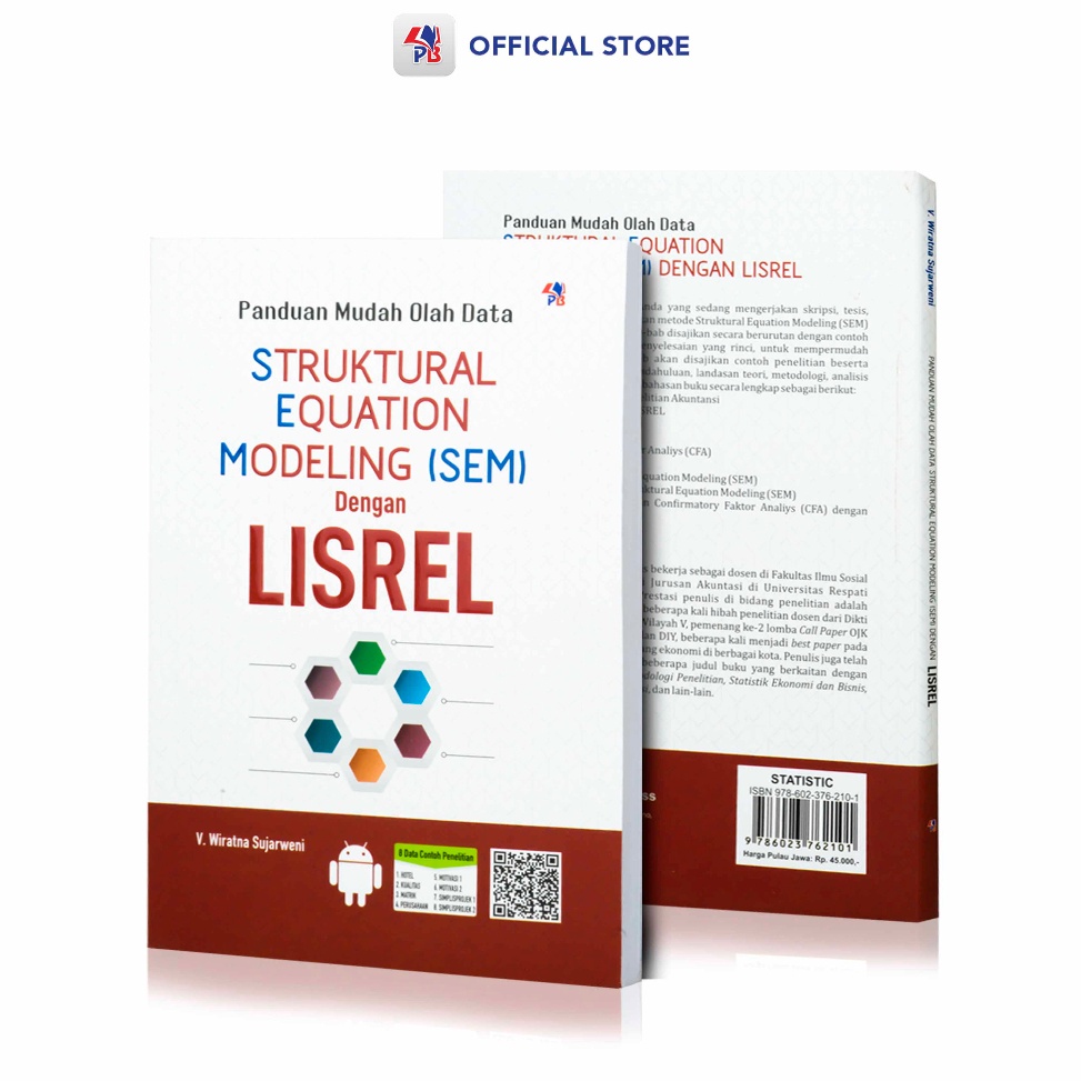 Jual KODE K34E Buku Komputer Panduan Mudah Olah Data Struktural Equation Modeling SEM Dengan ...