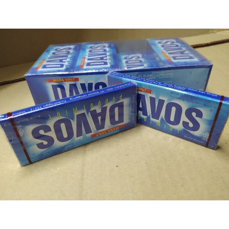 Jual Permen Rasa Mint Davos Peppermint Penyegar Mulut & Tenggorokan ...