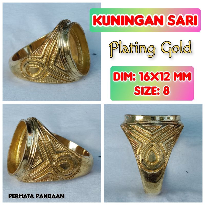 Jual emban batu akik dan permata Kuningan sari.08 | Shopee Indonesia