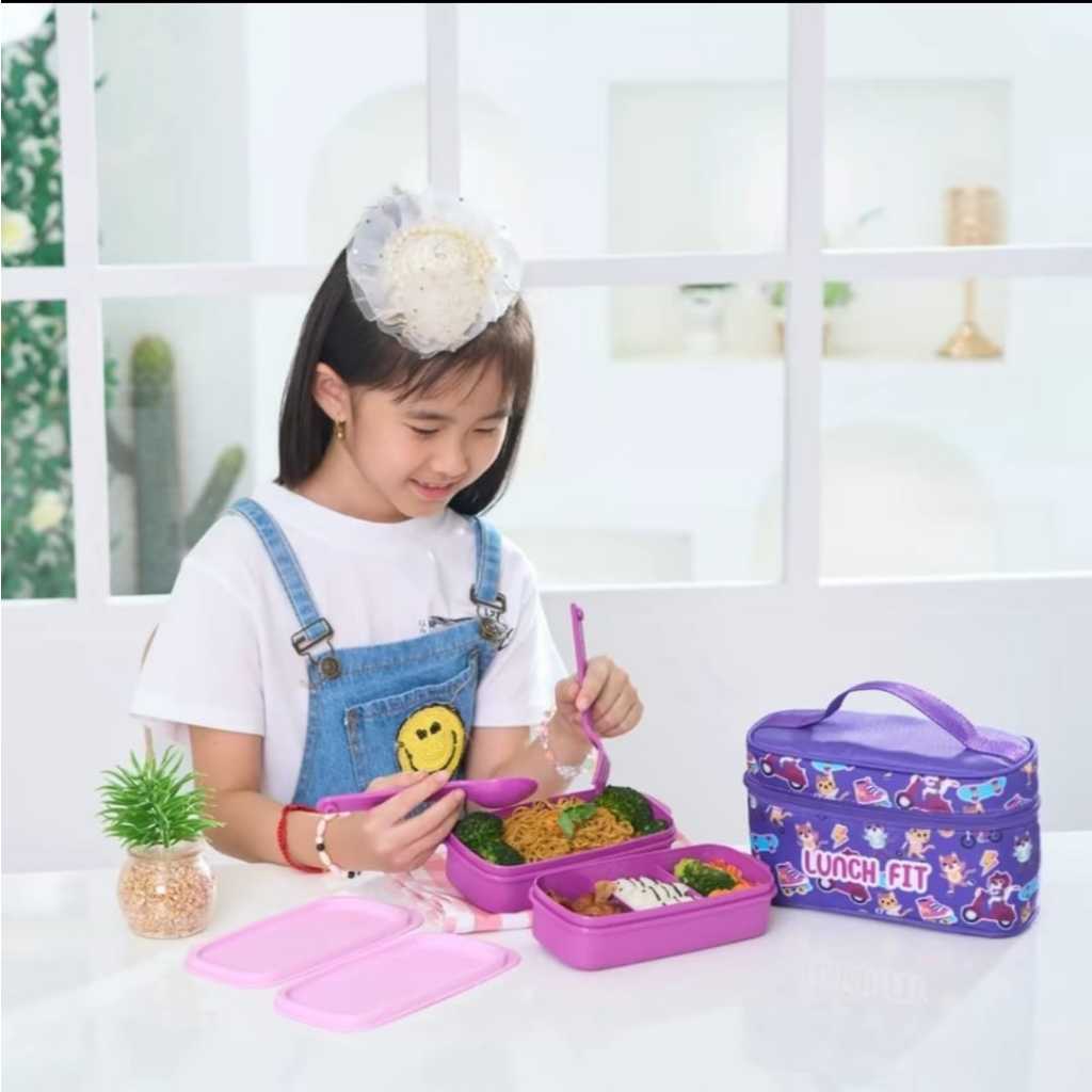 Jual Tas Bekal Anak Set Aluminium Foil Kotak Makan Set Beserta Tas | Shopee Indonesia