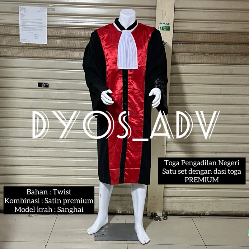 Jual Toga Hakim Pengadilan Negeri Bahan twist krah Sanghai | Shopee ...