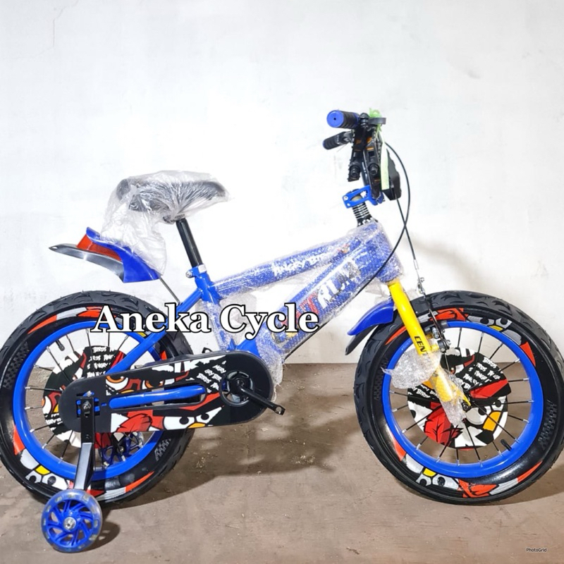 Jual Sepeda Anak Cowok Roda Empat BMX Centrum Foster Angry Birds 16 18 ...