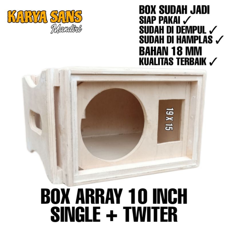 Jual Box speaker array 10 inch single plus twiter mentahan | Shopee ...