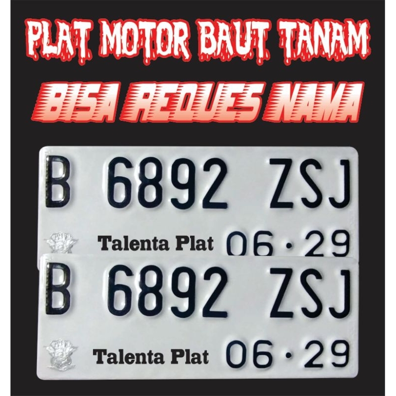 Jual PLAT MOTOR BAUT TANAM MURAH DAN BERKWALITAS | Shopee Indonesia