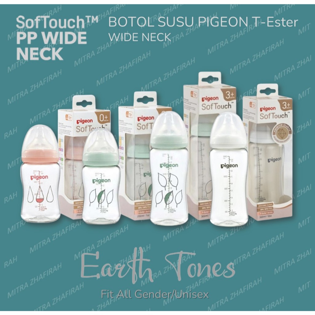 Jual Botol Susu PIGEON WIDE NECK T Ester 200ml 300ml | Shopee Indonesia