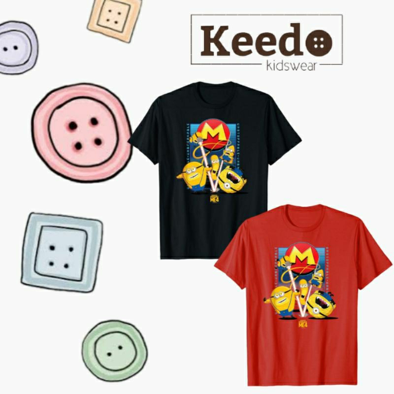 Jual KEEDO MEGA MINIONS TEE / TSHIRT KAOS ANAK LAKI-LAKI PEREMPUAN ...