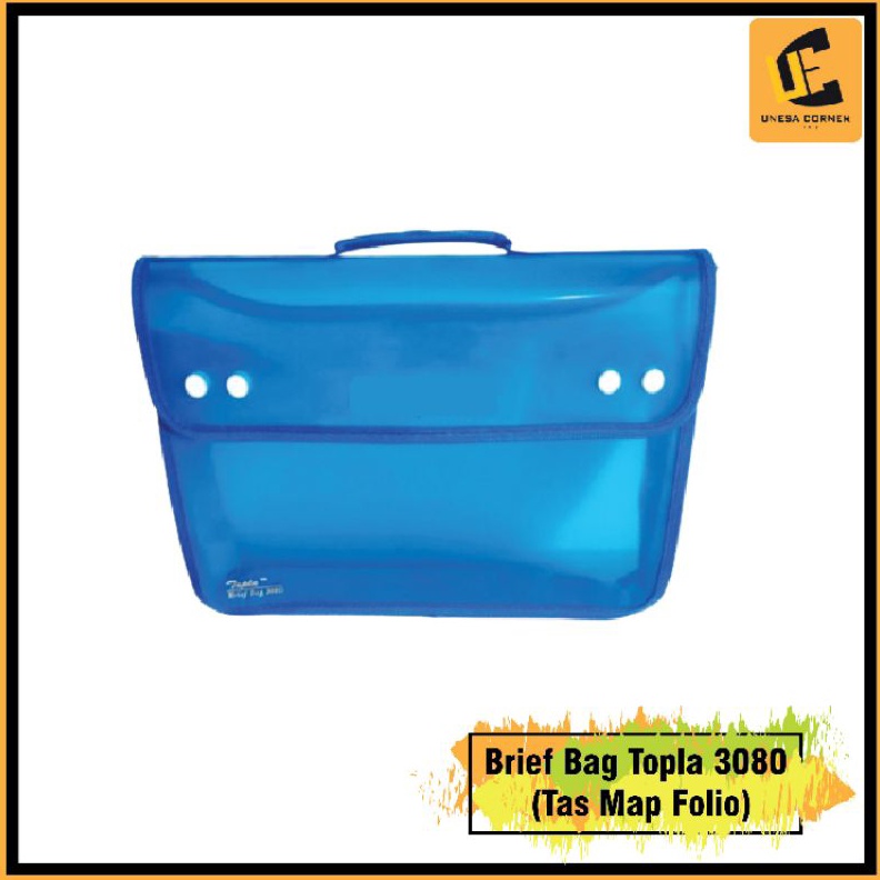 Jual KODE Q95V Tas Map Biru Topla kancing 2Brief Bag Topla 38 original OspekPKKMB | Shopee Indonesia