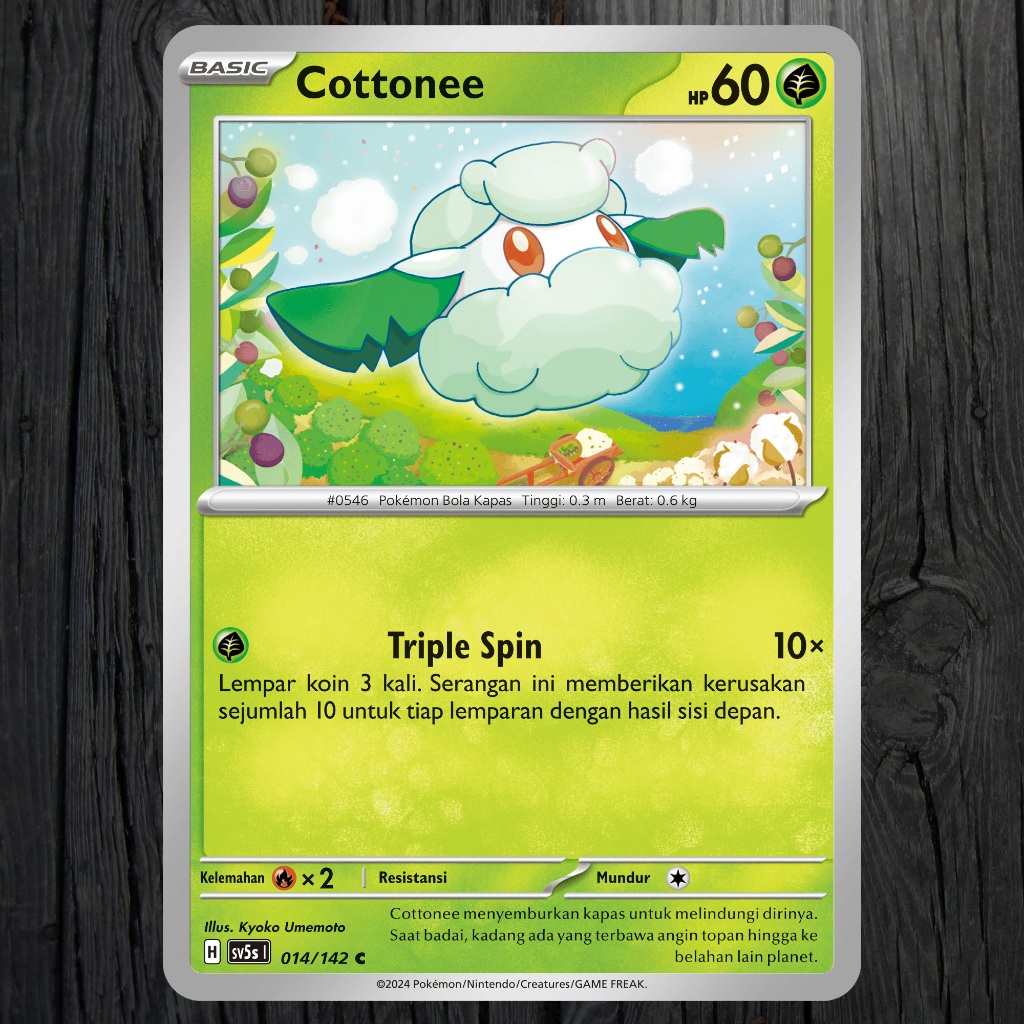 Jual Cottonee Pokemon No #0546 Gen5 - DAUN - 014/142 sv5s Paradoks ...