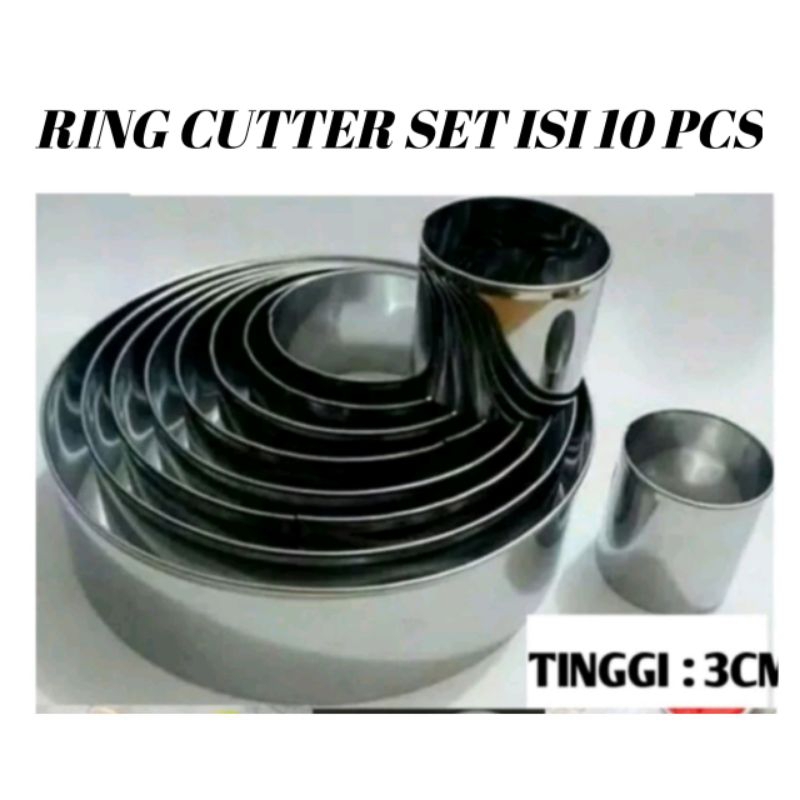 Jual Ring cutter set bulat/cutter kue/cookie kue/cetakan kue/ring ...