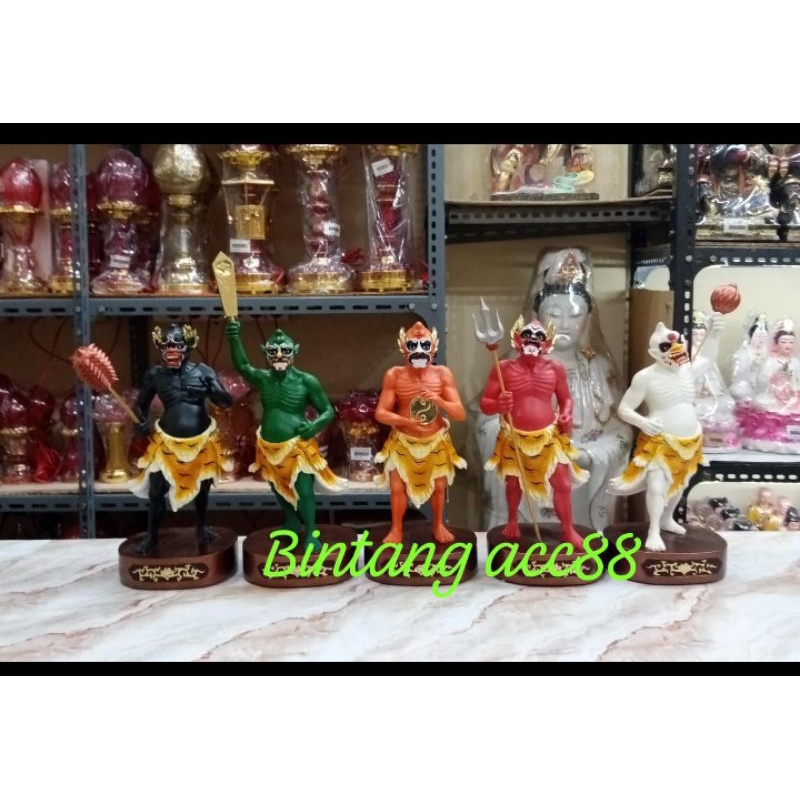 Jual patung dewa 5 hantu/lima hantu/ go kui/ gokui - fiber 12inch- w4 ...