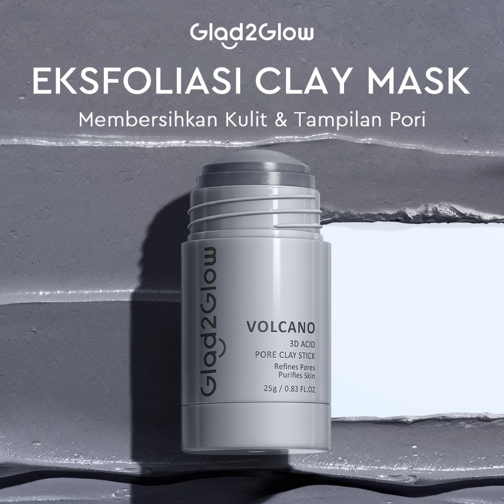Jual WAWA - Glad2Glow Volcano & Real Mugwort Clay Mask Series | Clay Mask 30gr & Clay Mask Stick ...