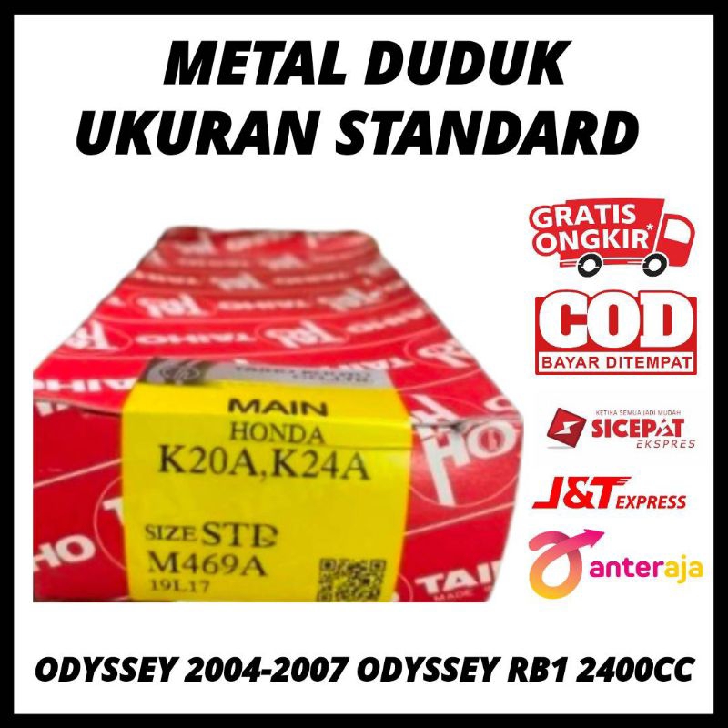 Jual Metal Duduk Odyssey 2004 2005 2006 2007 Odyssey RB1 2400CC Ukuran ...