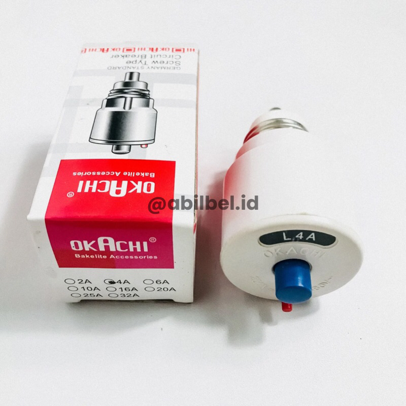 Jual Sekring Sekring Sikring / Sekering Okachi Bakelite 4A/L4A 250V ...