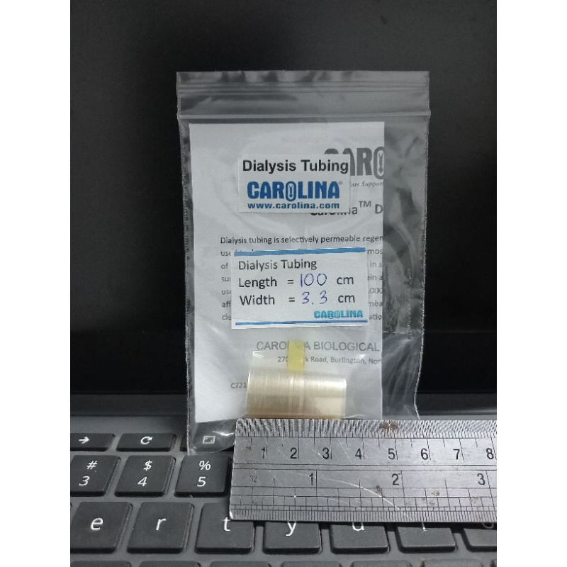 Jual Visking Tubing Dialysis Tubing Lebar = 3.3 cm Panjang 1 Meter ...