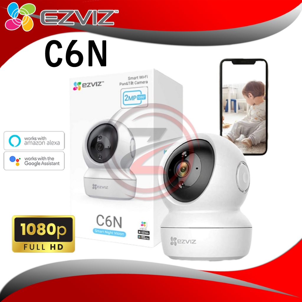 Jual Ezviz C6N 2MP Smart Wifi Pan Tilt IP Camera CCTV Indoor 1080p ...