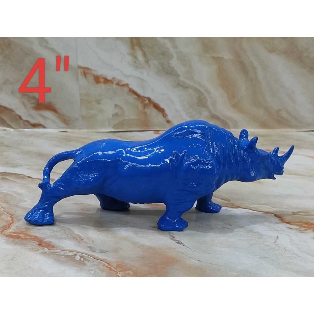Jual patung pajangan badak biru - 15 cm | Shopee Indonesia