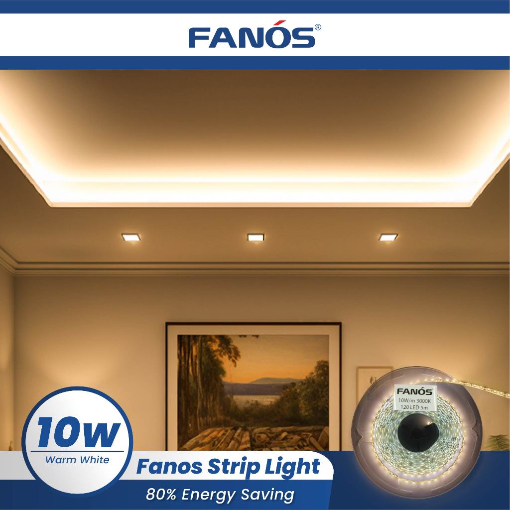 Jual FANOS Led StripLight 10W 5 Meter ( WarmWhite/Kuning ) | Shopee ...