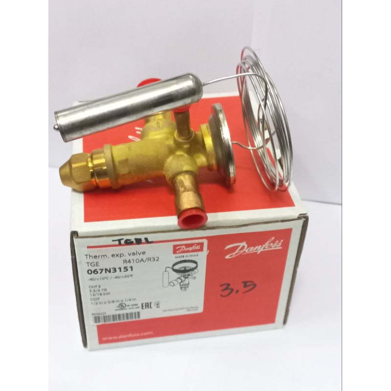 Jual TXV EXPANSI DANFOSS TGE / TGEL 3.5TR 067N3151 / 067N3150 R410/R32 ...
