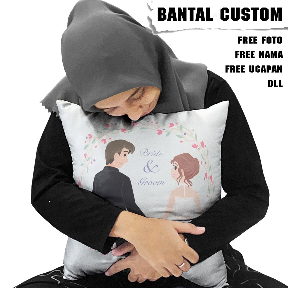 Jual Bantal Custom Bantal Foto Printing Cetak Hadiah Kado Ucapan ...