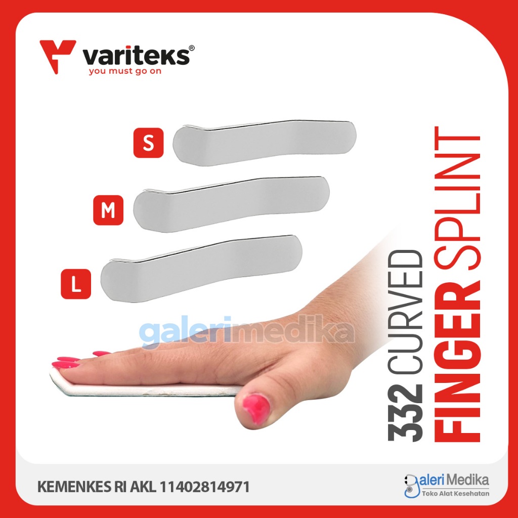 Jual Penyangga Jari Variteks 332 Curved Finger Splint Untuk Patah ...