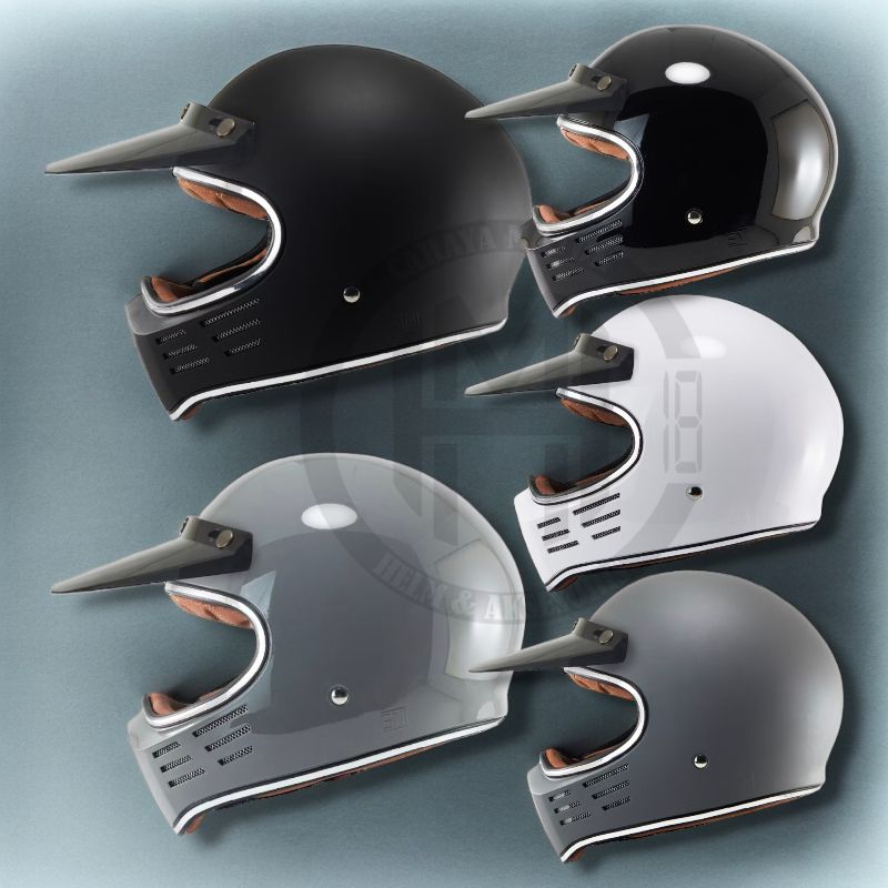 Jual Helm Jitsu Full Face Cakil Bandidos Solid SNI | Shopee Indonesia