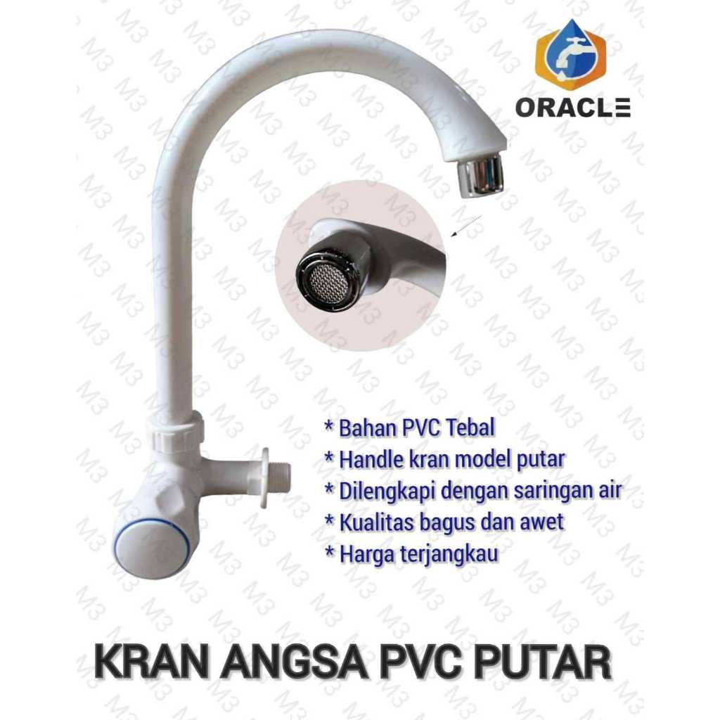 Jual KERAN ANGSA PVC / KERAN CUCI PIRING PVC / KRAN ANGSA PVC PUTAR 1/2 ...