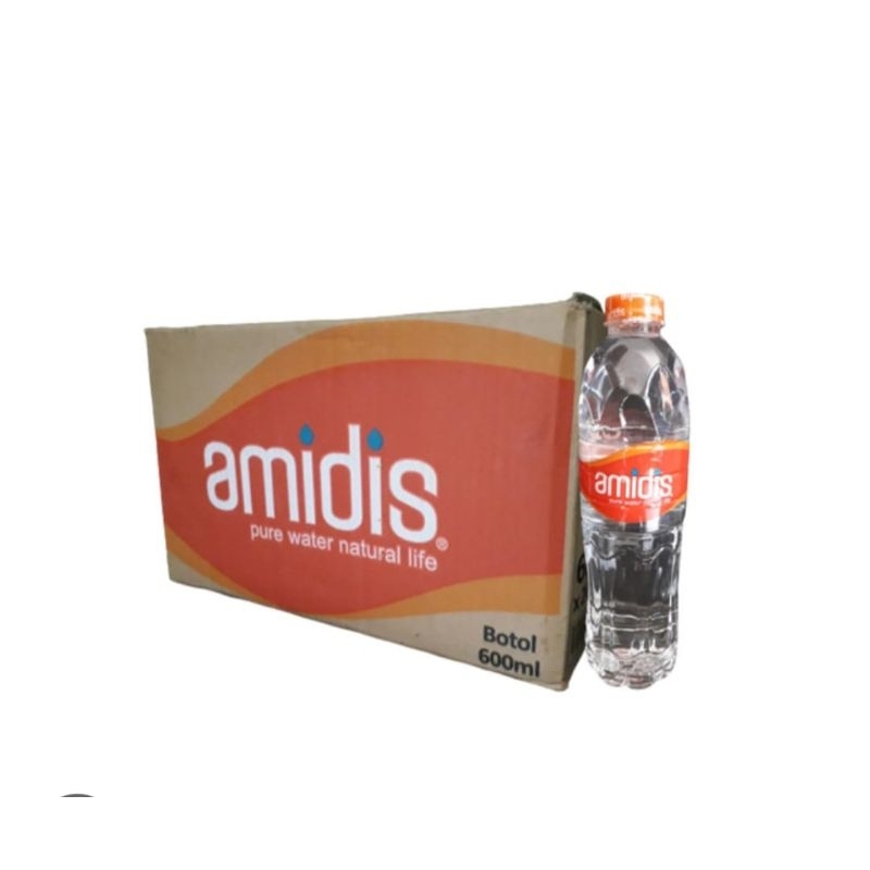 Jual AIR MINERAL AMIDIS 600ML (1 DUS ISI 24) | Shopee Indonesia