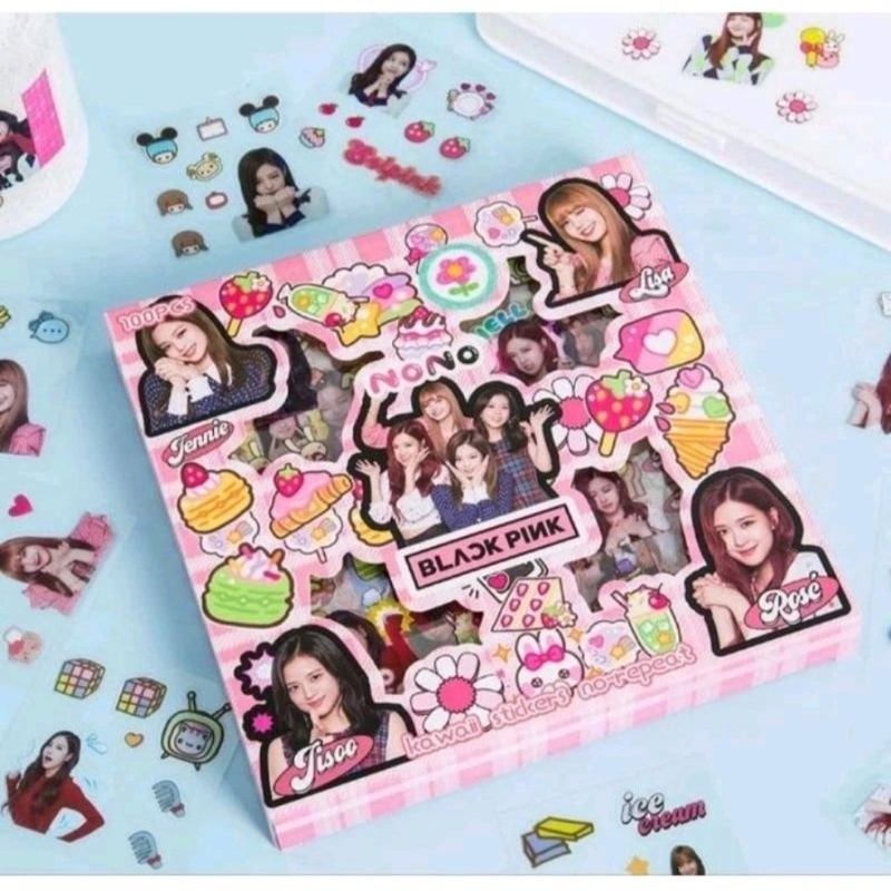 Jual Sticer Pack Blackpink 100 Lembar Sticer Blackpink Super Cute Korea ...