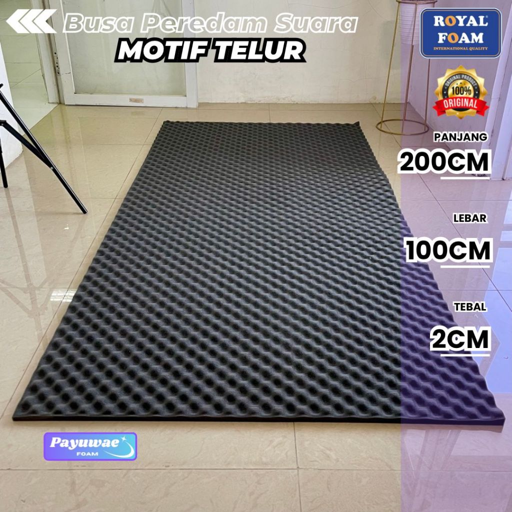 Jual BUSA PEREDAM SUARA RUANGAN UKURAN 200X100X2cm MODEL MOTIF TELUR ...