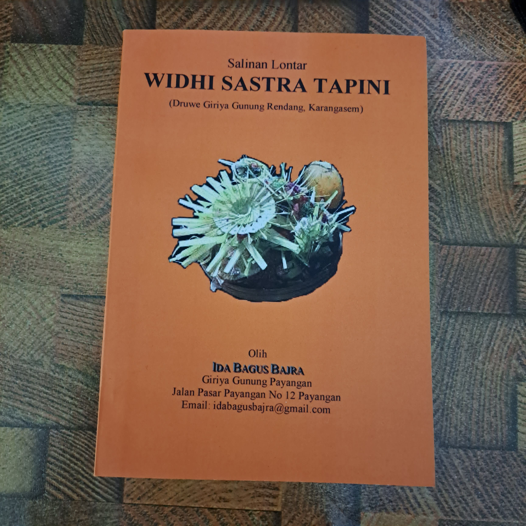 Jual Buku Salinan Lontar Widhi Sastra Tapini Agama Hindu Ida Bagus Bajra | Shopee Indonesia