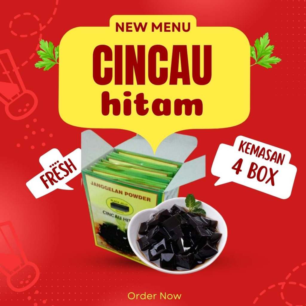 Jual Janggelan Cincau Hitam Murni 100% Daun Cincau Hitam Kemasan 4 Box ...