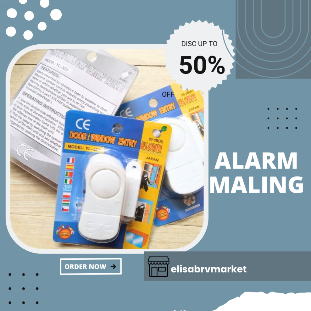 Jual Alarm Pintu Lemari Jendela|alarm maling|deteksi|JENDELA KACA ...