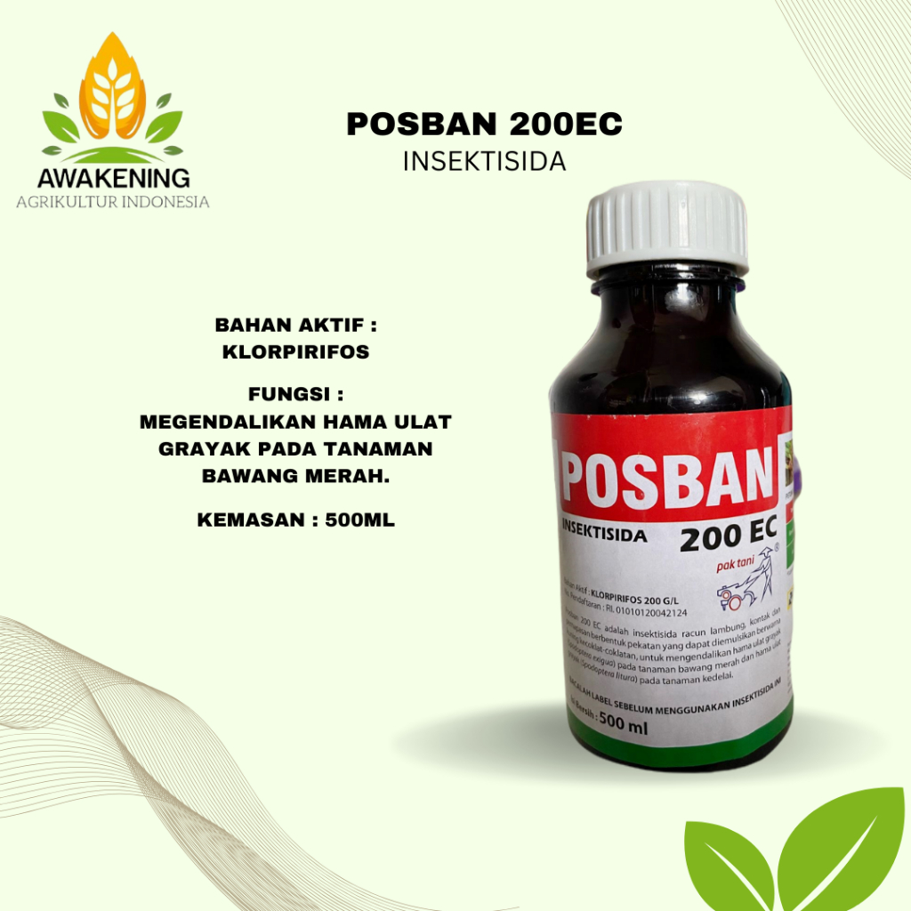 Jual POSBAN 200EC 500ml INSEKTISIDA SEPERTI DURSBAN | Shopee Indonesia