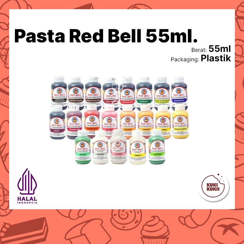 Jual Pasta RED BELL 55ml | RED BELL Pasta Perisa Pewarna Makanan 55 ml ...