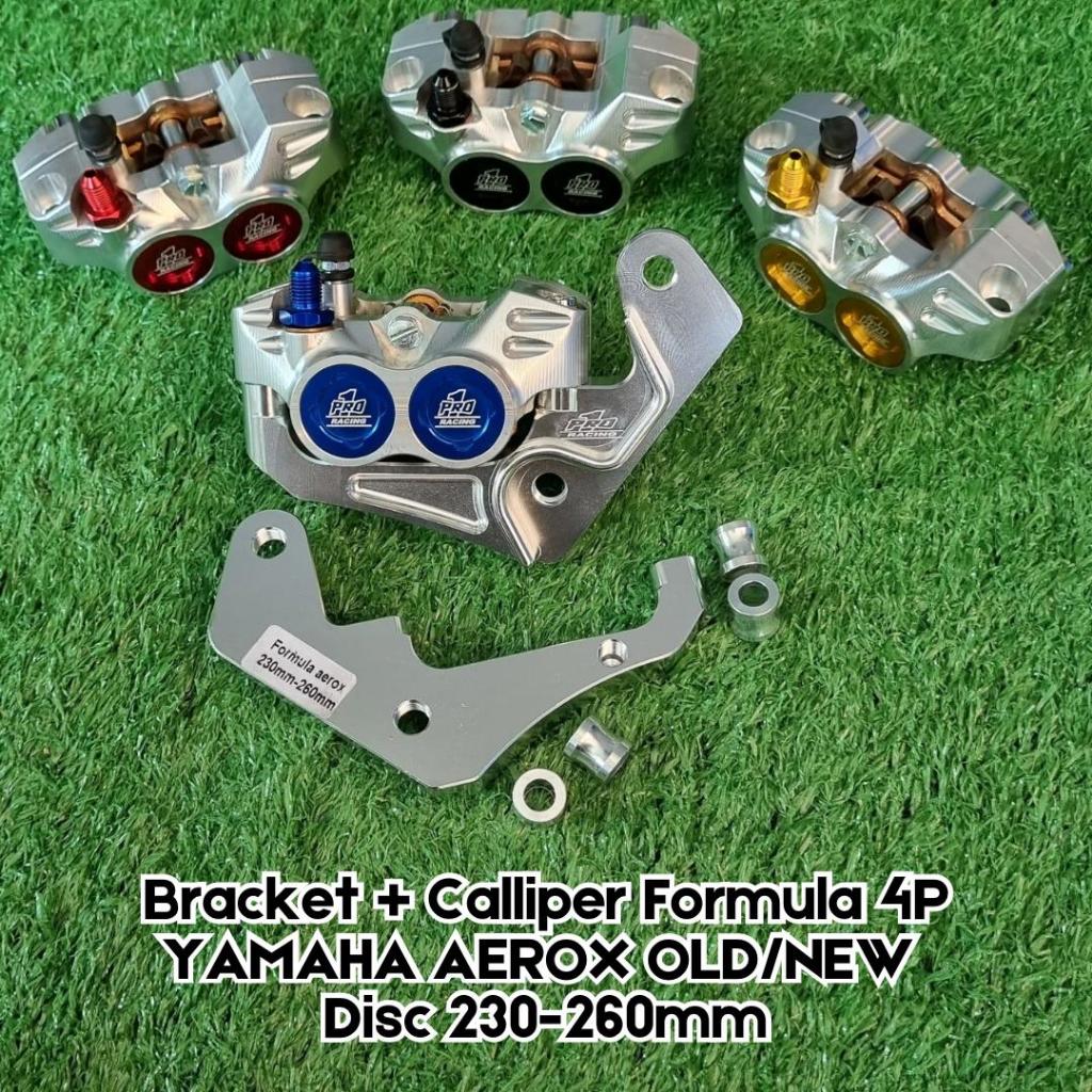 Jual BRAKET/DUDUKAN & CALIPER FORMULA 4p AEROX OLD AEROX NEW DISC 230 ...
