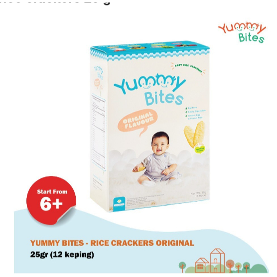 Jual Yummy Bites Crackers 25g - Snack Sehat Bayi Aneka Rasa | Shopee ...