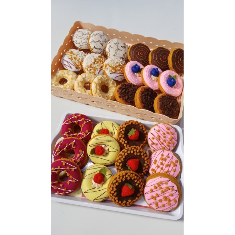 Jual MAINAN DONAT FLANEL PART 3 | MAINAN EDUKASI REPLIKA MAKANAN ...