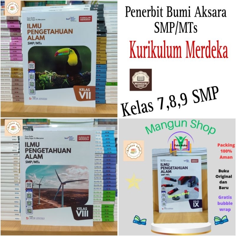 Jual Buku IPA Ilmu Pengetahuan Alam Kelas 7,8,9 SMP/MTs Kurikulum Merdeka Bumi Aksara | Shopee ...