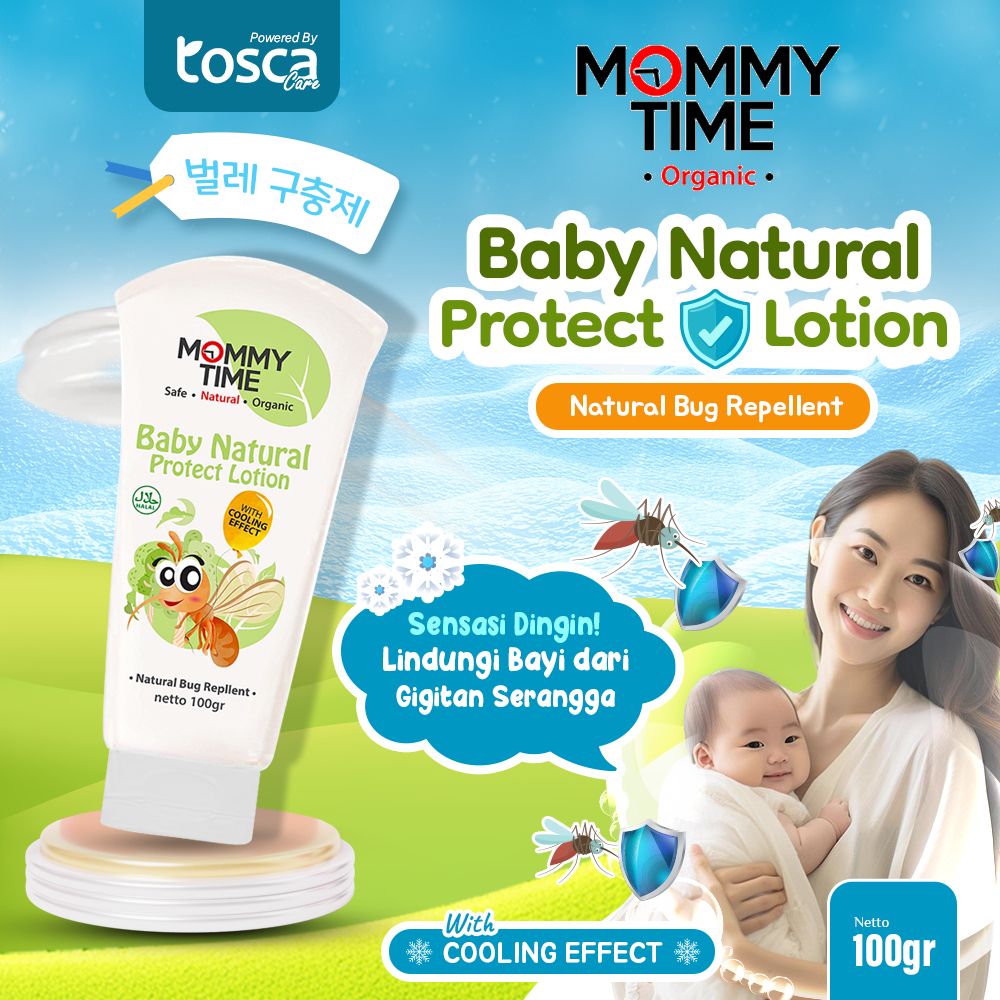 Jual Mommy Time Baby Natural Protect Lotion Bayi Anti Nyamuk 100gr ...