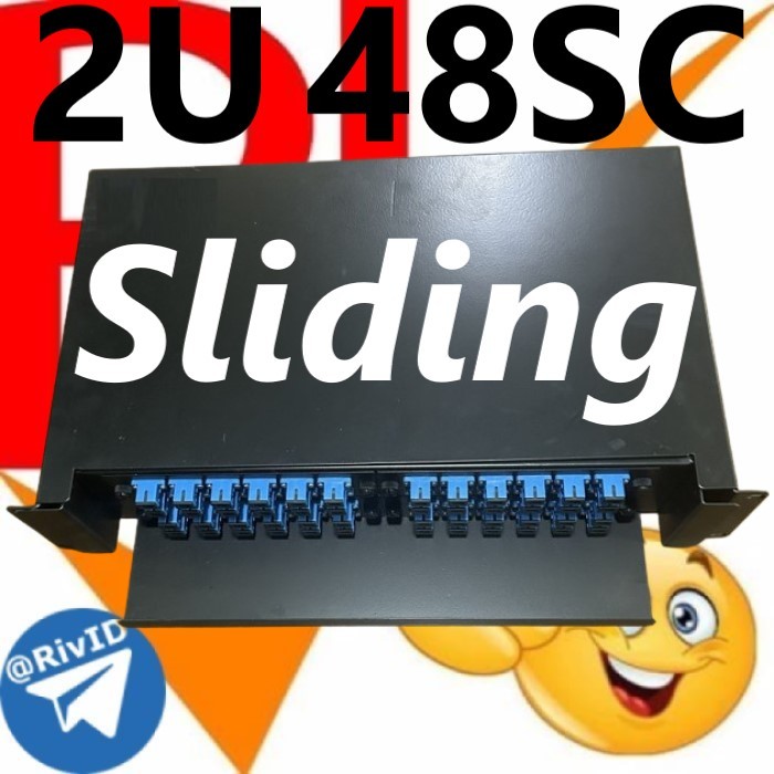 Jual ODF 48c OTB Rack 48 Core SC APC UPC OM2 OM3 OM4 FC ST Adapter ...