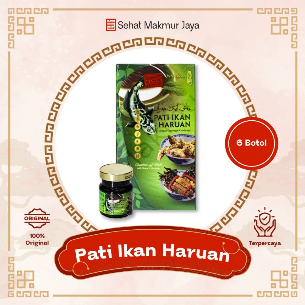 Jual Pati Ikan Haruan dengan Ginseng & Cordyceps - Isi 6 Botol | Shopee ...
