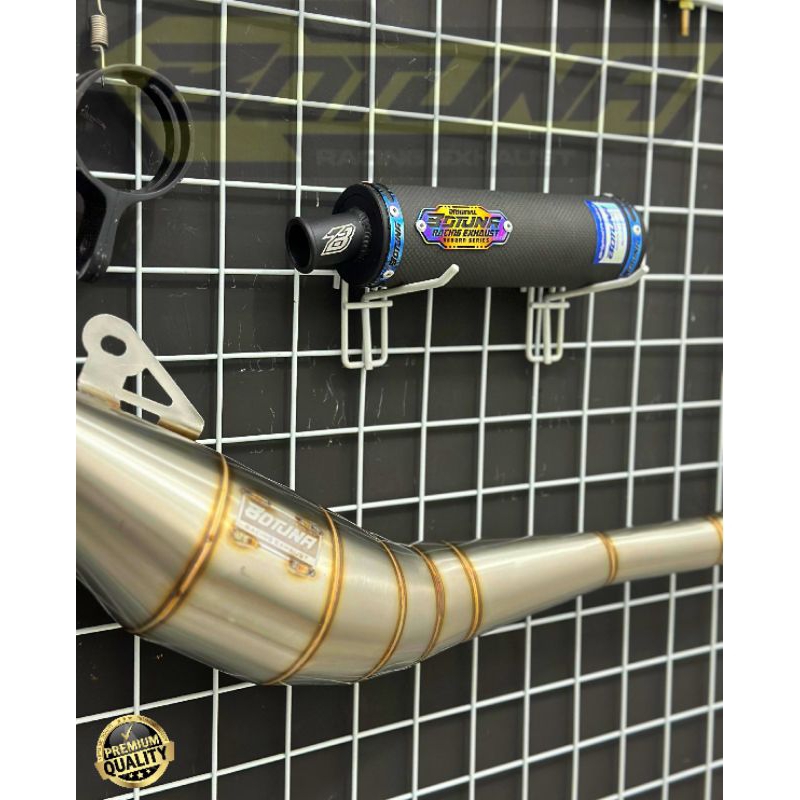 Jual KNALPOT SATRIA HIU/LUMBA 2TAK ORIGINAL BOTUNA RACING TYPE DOFF ...