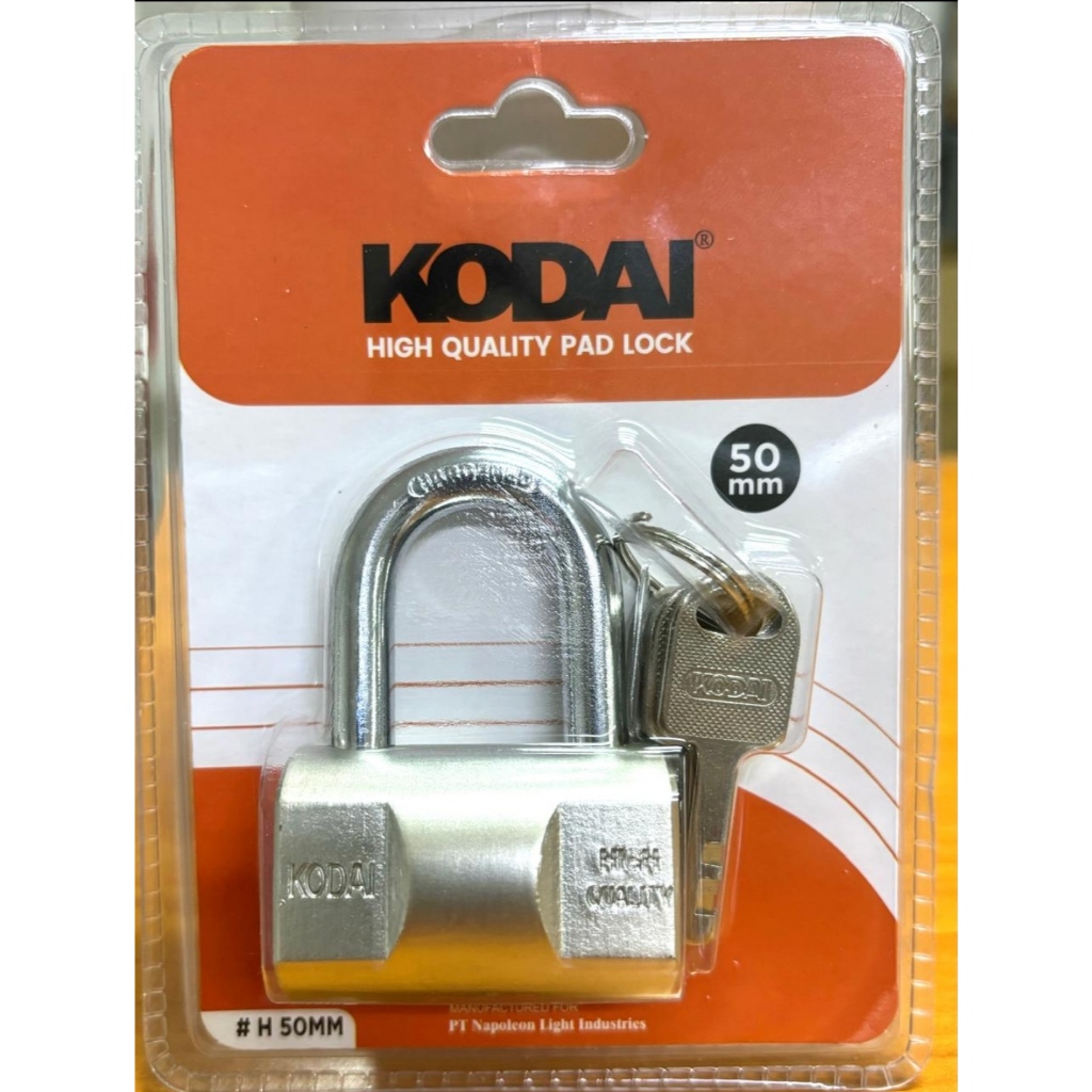 Jual (5pcs anak kunci) Kodai Gembok Bantal Safety Lock 40 50 60 70 mm ...