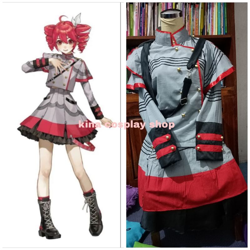 Jual Kasane Teto Vtuber / Mezmerizer dan Maid Style Teto Costum Cosplay ...