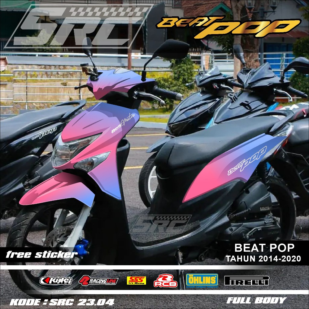 Jual COD Decal Stiker Full body Honda Beat POP 2014 2015 2016 2017 2018 ...