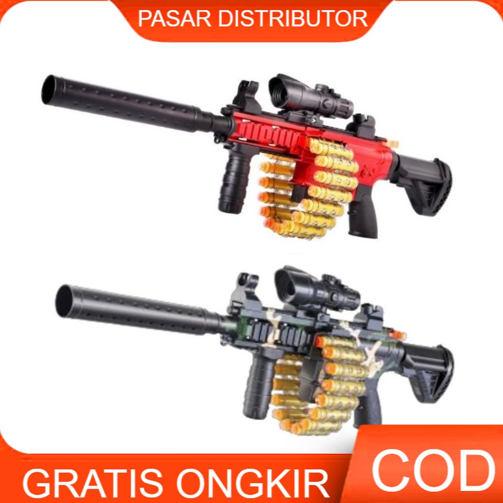 Jual KODE M63F Mainan Anak TOY GUN M416 ASSAULT RIFLE Tembakan Eva Soft Bullet Series | Shopee ...