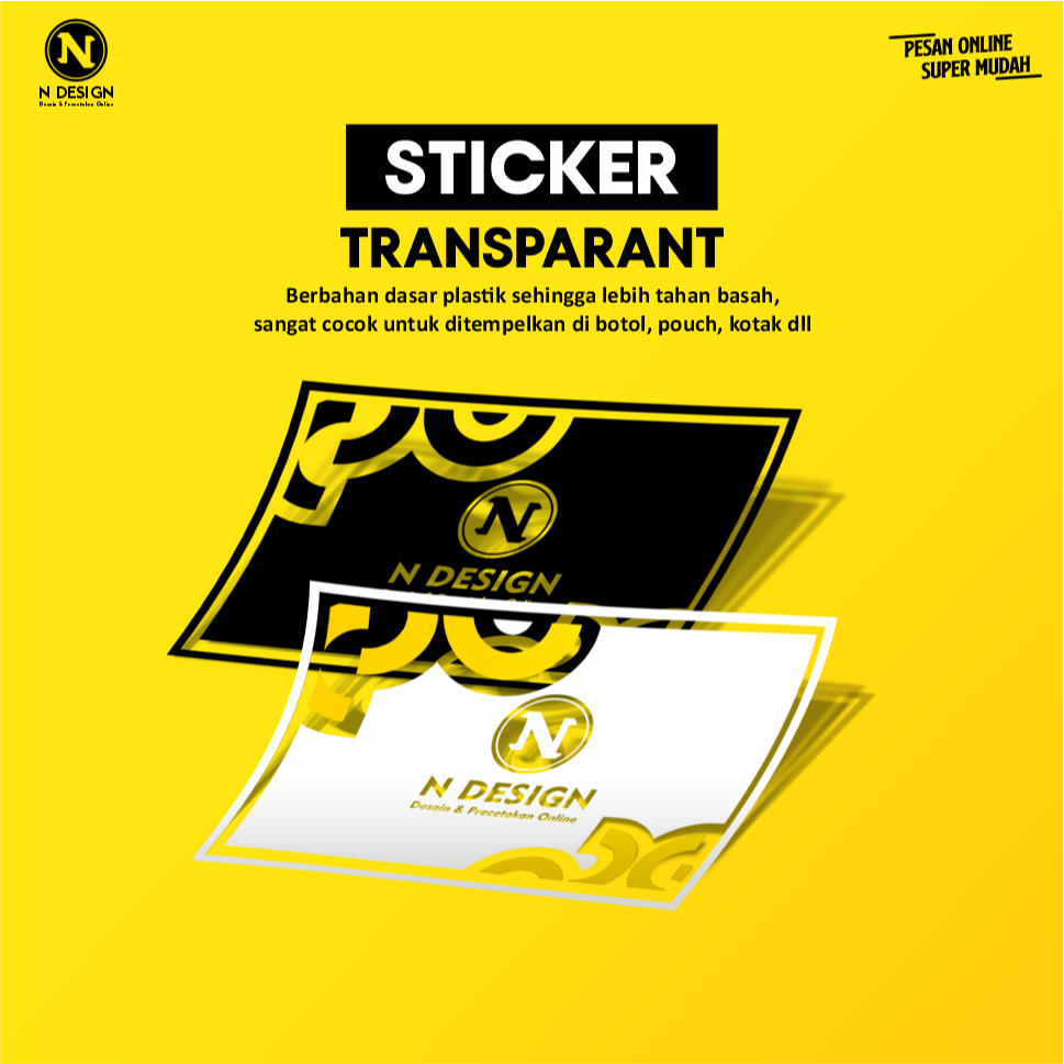 Jual Cetak Stiker Vinyl Transparan A3+ dan Cutting - Print Sticker ...